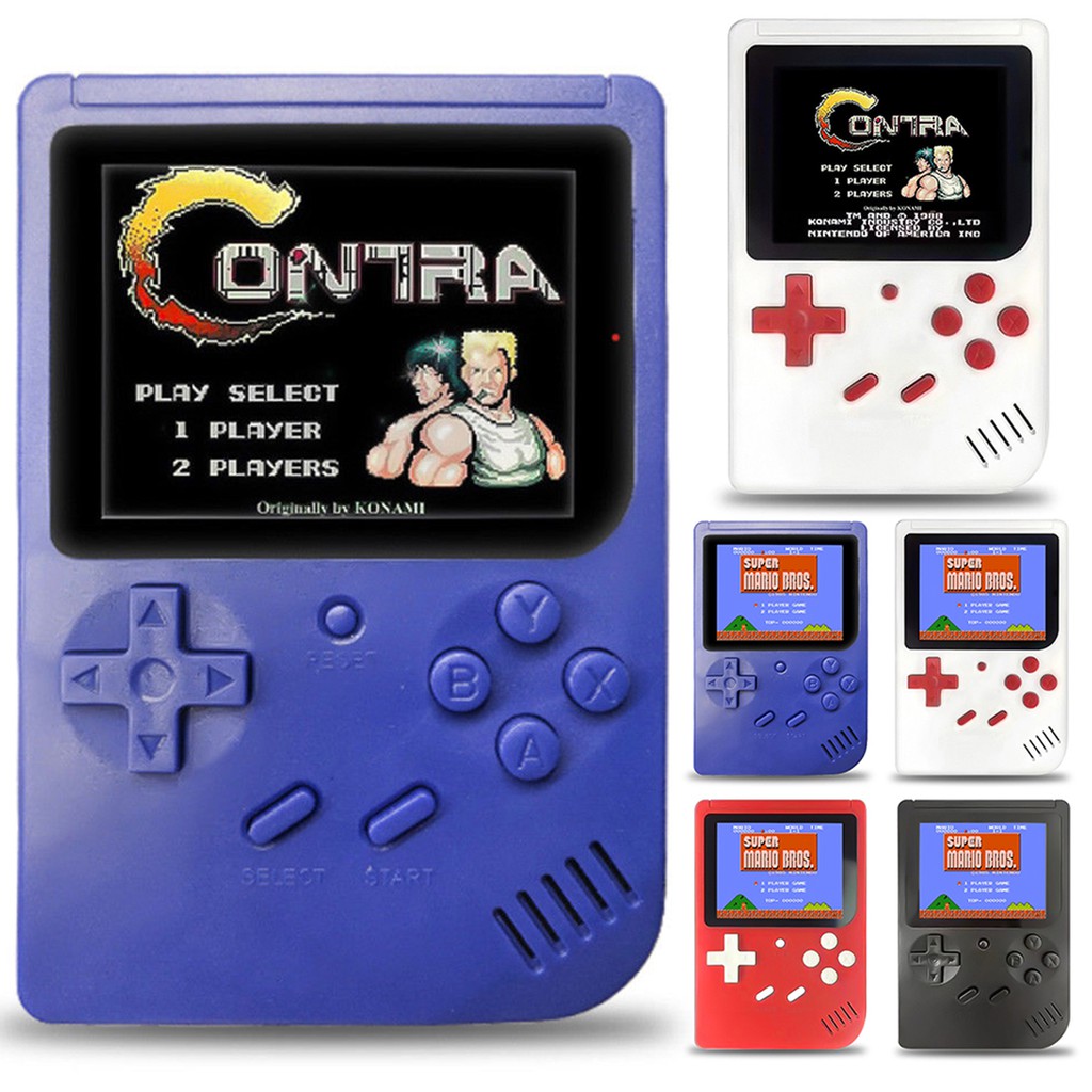 3 Retro Mini rotable Handheld Video Game Console BuiltIn 300 Games Red ...