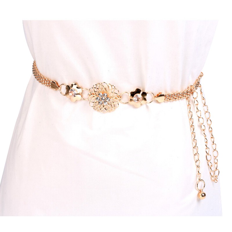 PurpleredtoFashion Metal Waist Chain Belt Gold Buckle Body Chain Dress ...