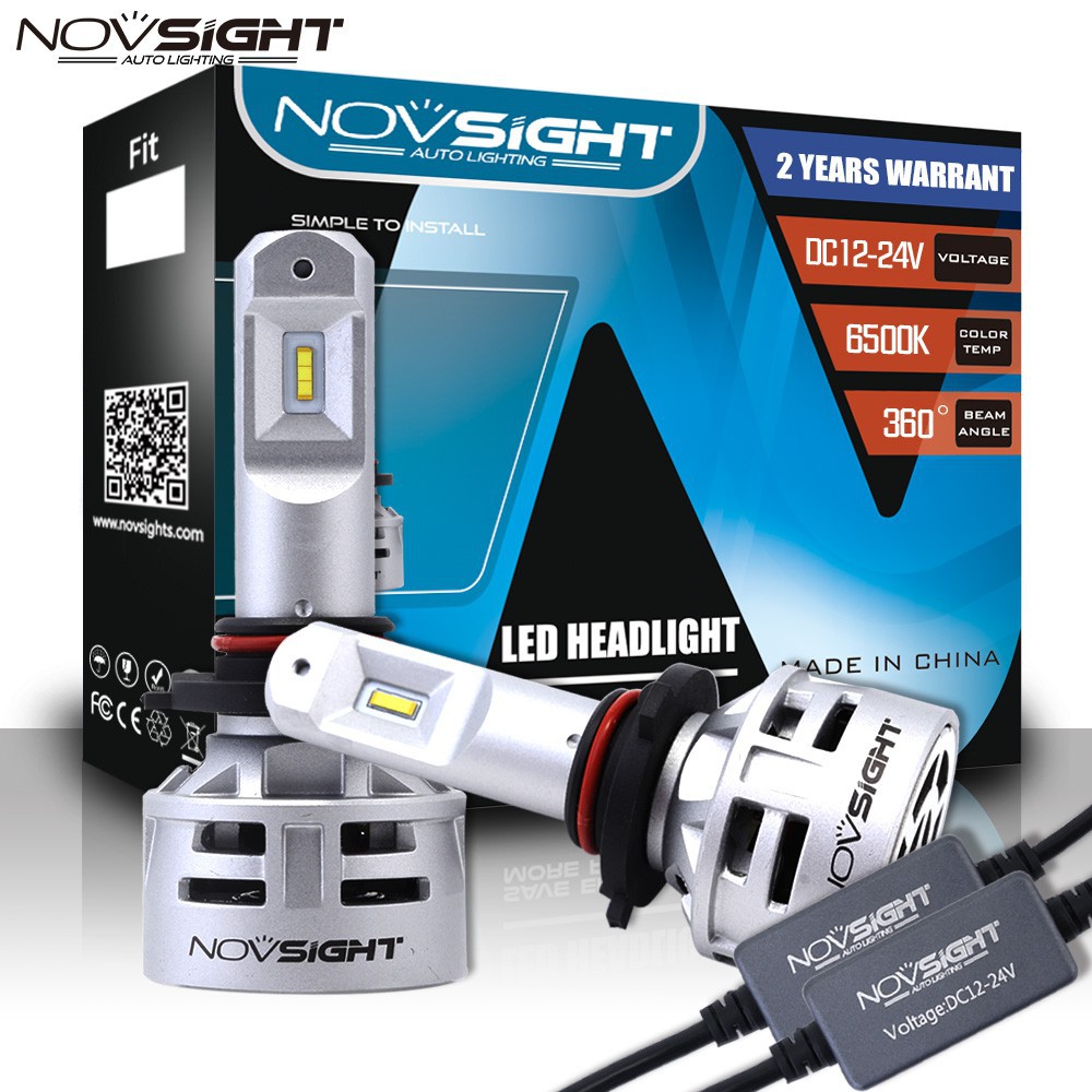 NovSight F03 ไฟหน้ารถ ไฟตัดหมอก รับประกัน 2 ปี H11 H7 H4 9005 9006 ไฟ Led 15000Lm 80W 6000K ...