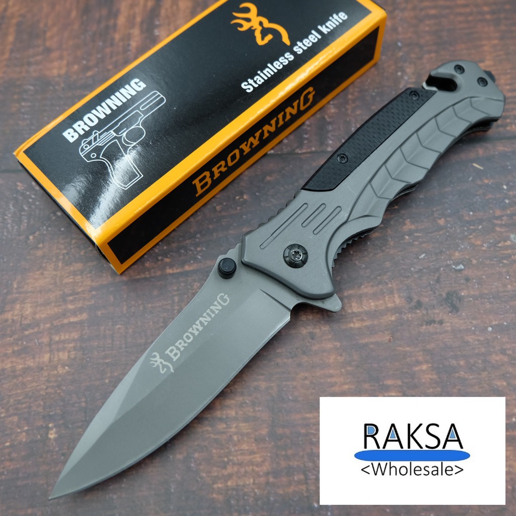 RAKSA Wholesale NB019 มีดพับ มีดพก มีดเดินป่า อุปกรณ์นิรภัย ด้ามG10กันลื่น ขนาด23cm 2CR13 มีระบบ ...