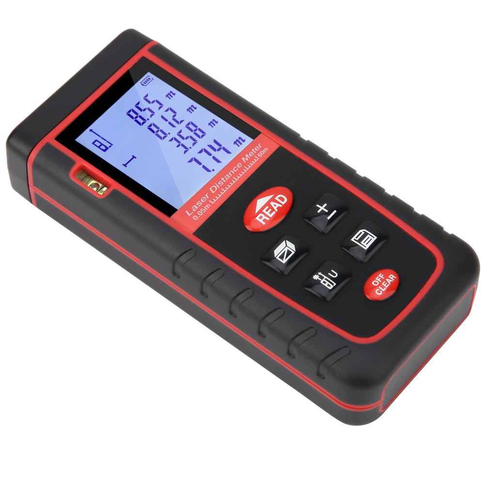 rz-s Display Tool Distance 60M Meter Laser Distance LCD Range Finder ...
