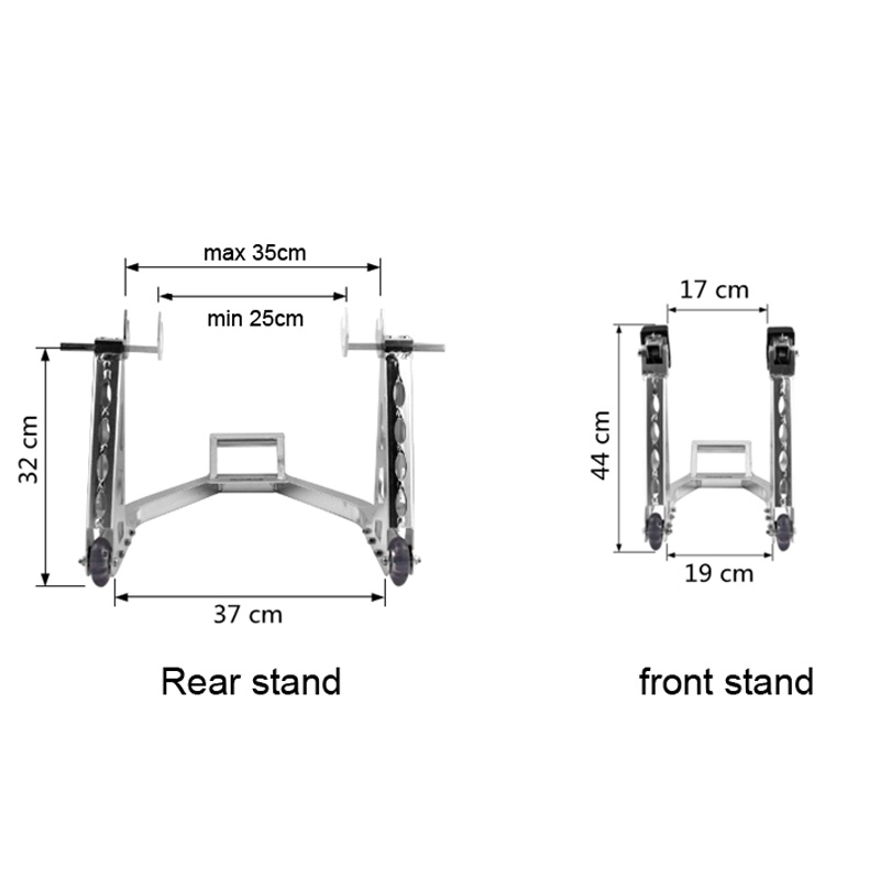 HZYEYO Aluminum Alloy Motorcycle Fear Wheel Stand amp Front Support ...