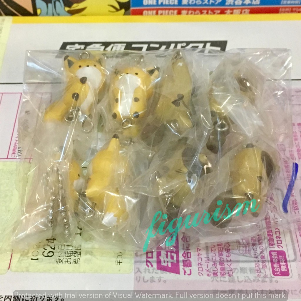 พวงกุญแจ Keychain Tanuki to Kitsune ทานูกิ และ จิ้งจอก Tsumande ...
