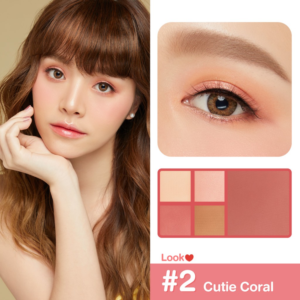 พร้อมส่ง 5 สีใหม่ cute press พาเลทท์แต่งหน้าสุดพิเศษ Eye Cheek Mini ...