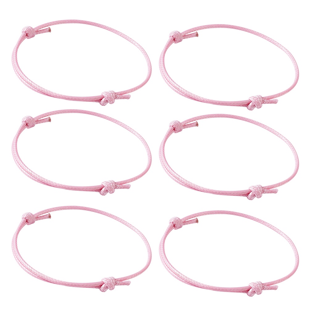 50pcslot Unisex Woven Korean Waxed Polyester Cord Bracelet Handmade ...