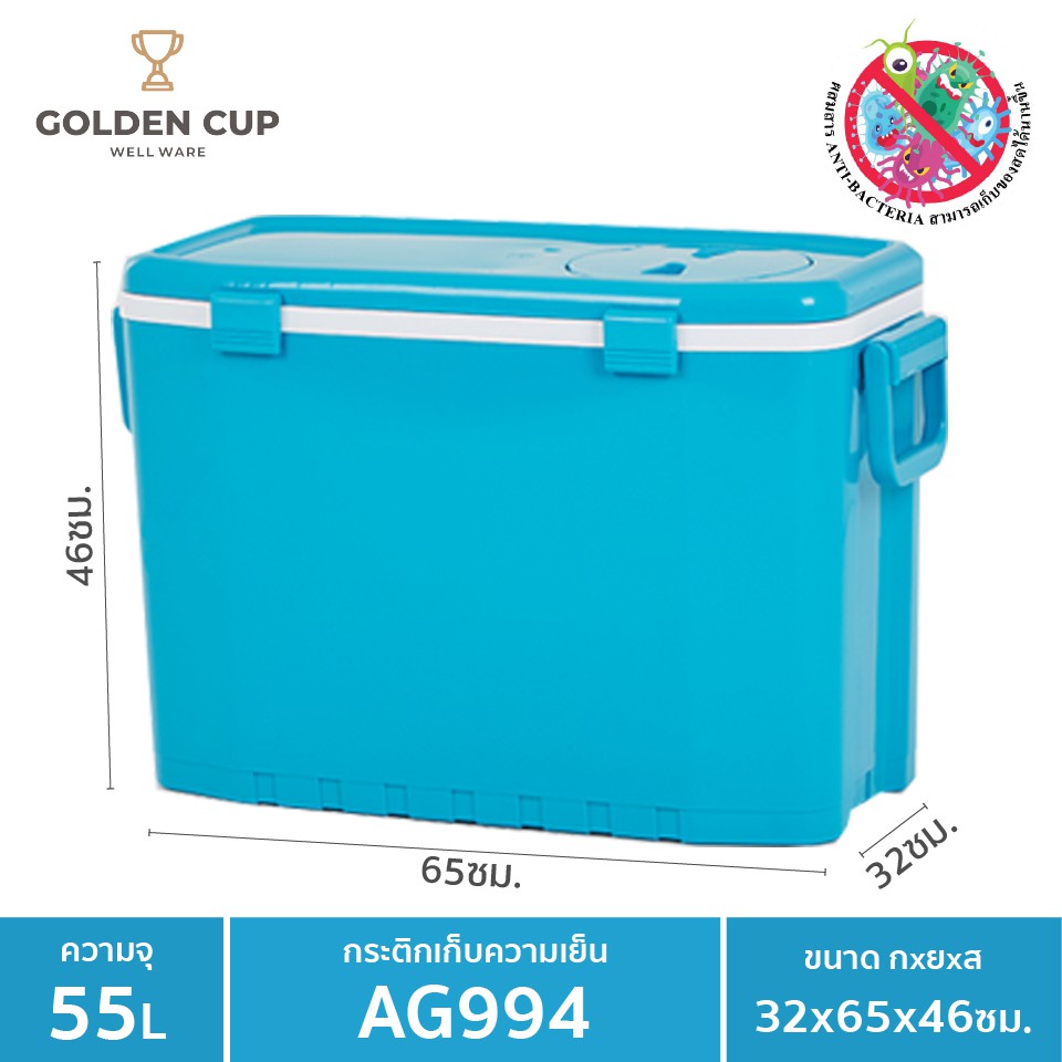 Everest กระติกน้ำแข็ง ถังแช่อเนกประสงค์ ขนาด55ลิตร รุ่น Ag994 Light