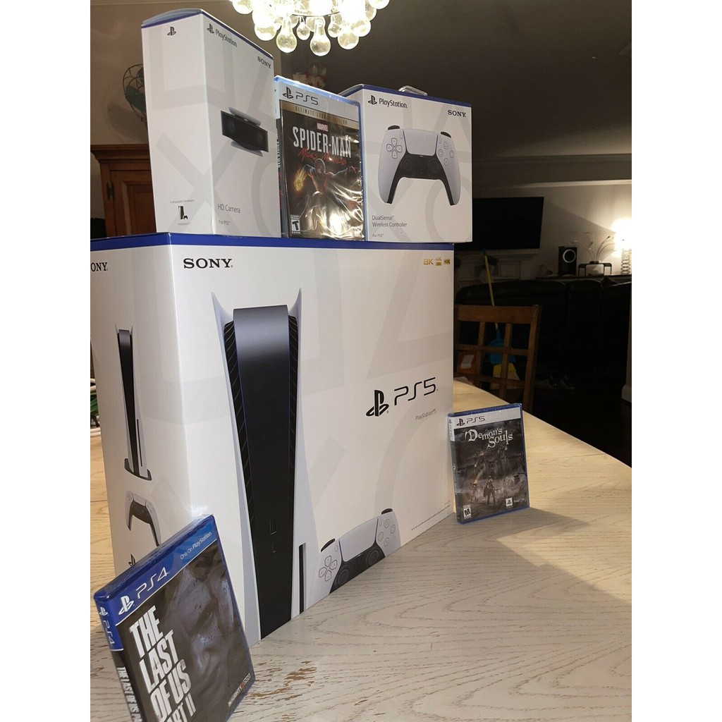 Brand New Sony PS5 Blu-Ray Edition Console - White Bundle - gadget3lx ...