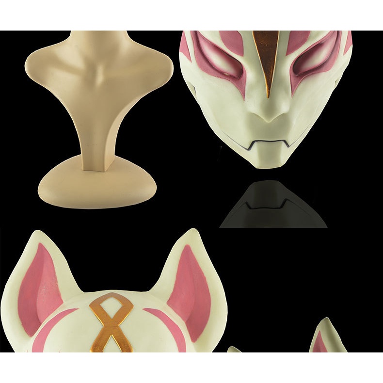 Night Fairy Fox Mask Resin Dance Mask Performance Party Fox Resin Foam ...