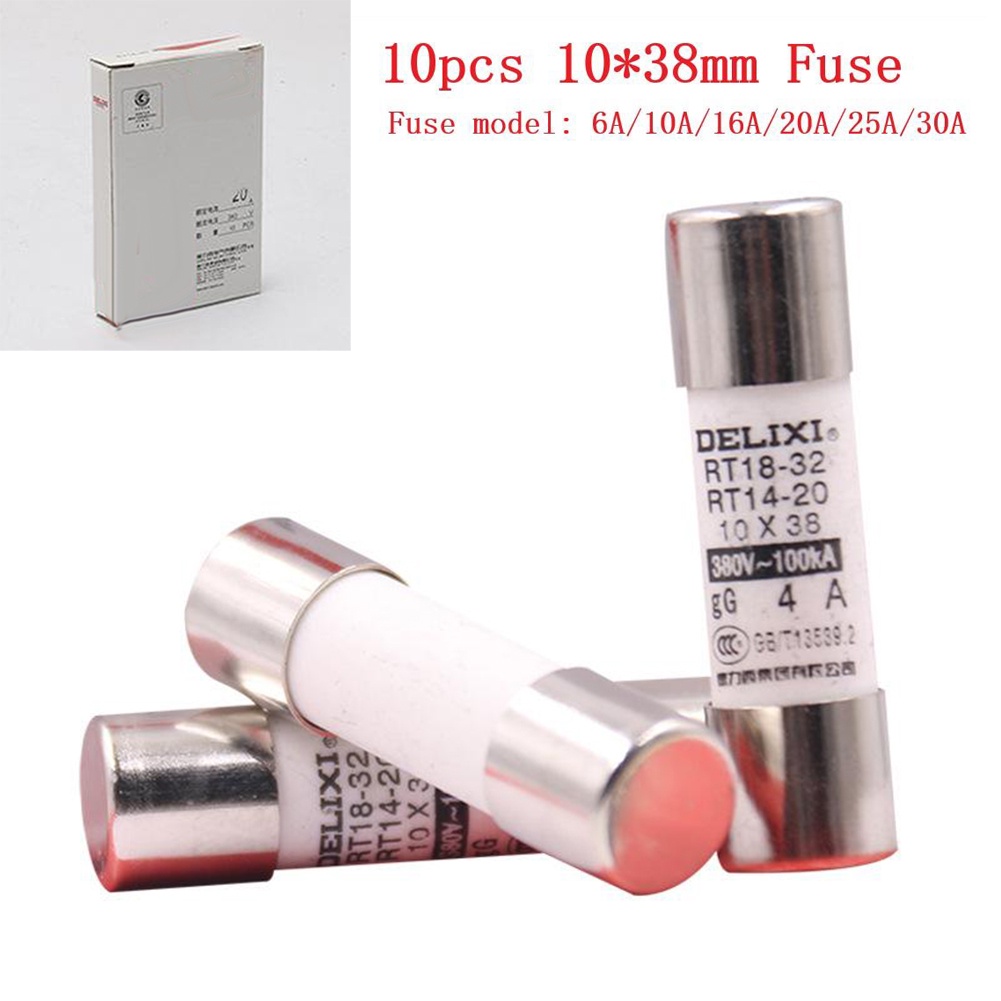 Ceramic Fuse 100KA 380v Accessories Plug-in Plug Replacements 10*38 Mm ...