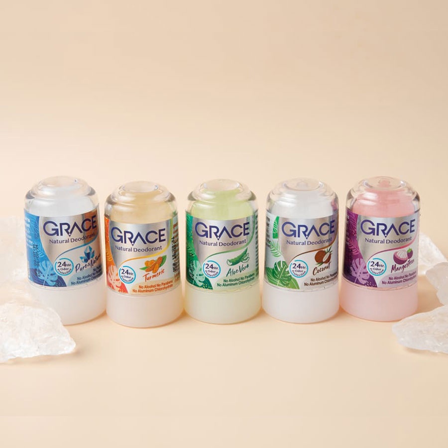 Grace Roll-On เกรซ โรลออนสารส้มระงับกลิ่นกาย ขวด 70 กรัม - maha ...