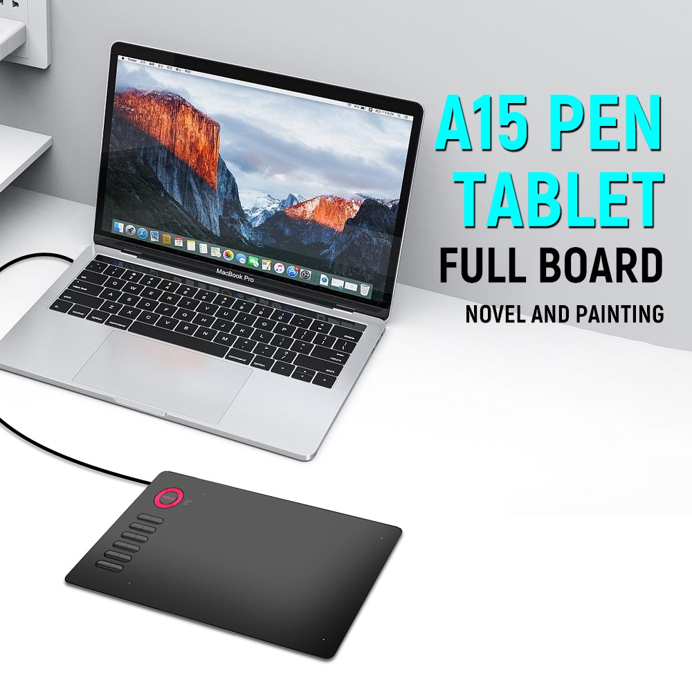 B2022. A15 Tablet Graphics Tablet Computer Drawing Number Shortcut Keys ...