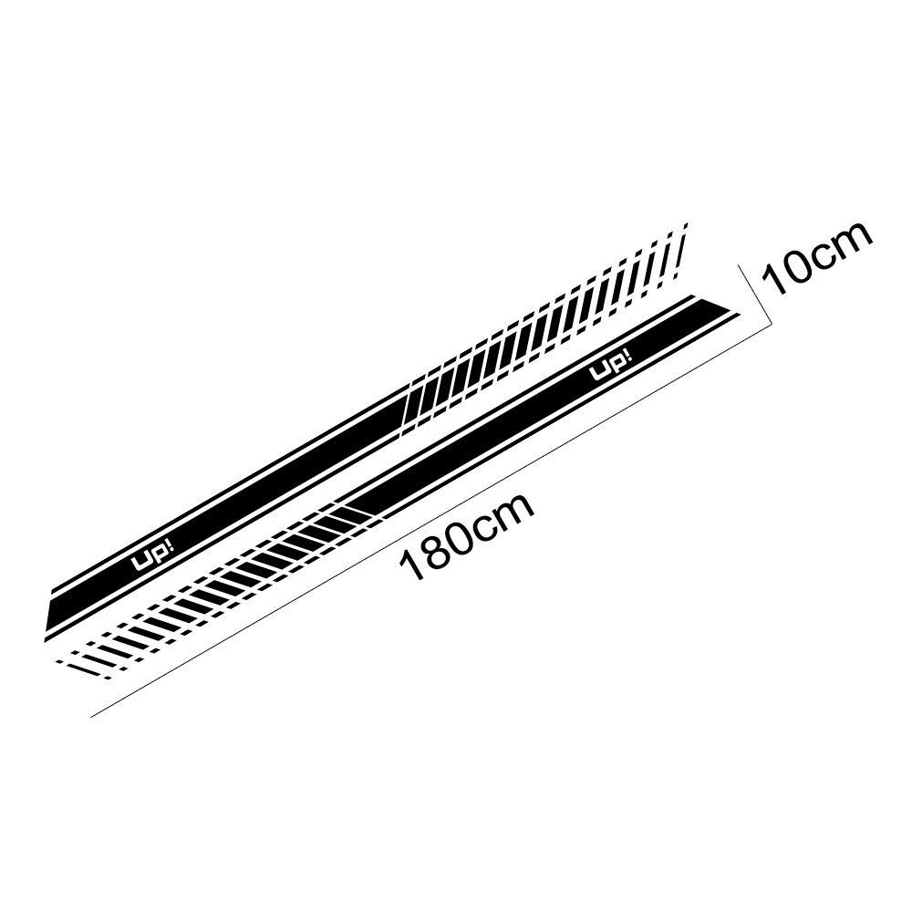 （In Stock）2PCS Vinyl Car Stickers Stylish Sport Automobiles Side ...