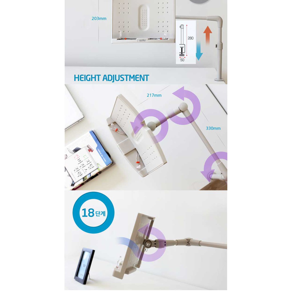 Bookstand Reading Stand Book Holder Book Copy Holder Adjustable Angle ...