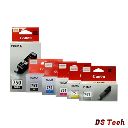 Canon PGL-750 BK /CLI - 751BK / CLI - 751 C / 751 M / 751 Y Ink ...