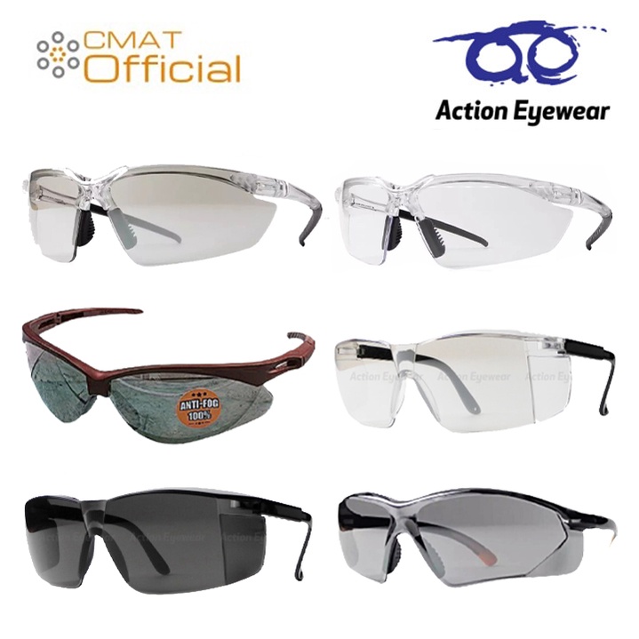 Action Eyeware แว่นตาเซฟตี้ แว่นตานิรภัย แว่นตากันUV Safety glass มี ...