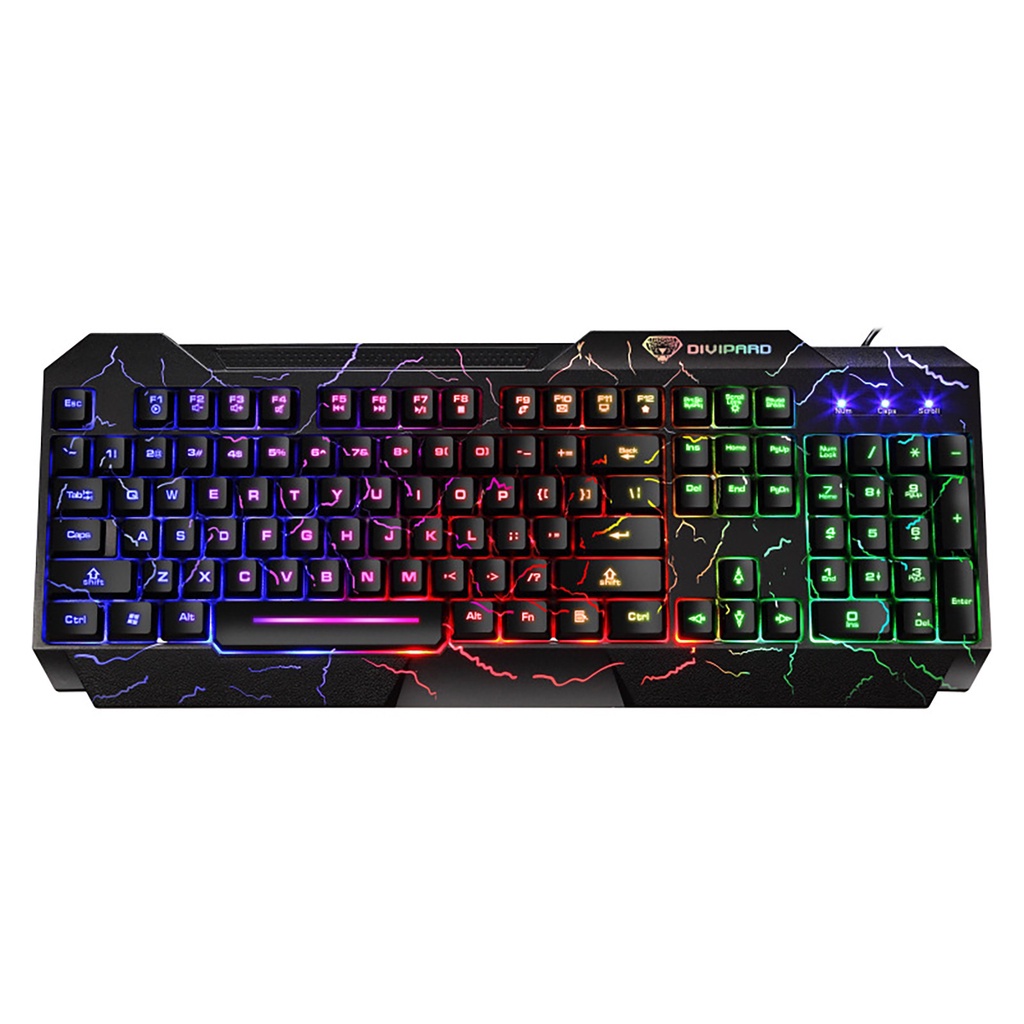 แป้นพิมพ์：104key wired mechanical gaming keyboard GK60 with color crack ...