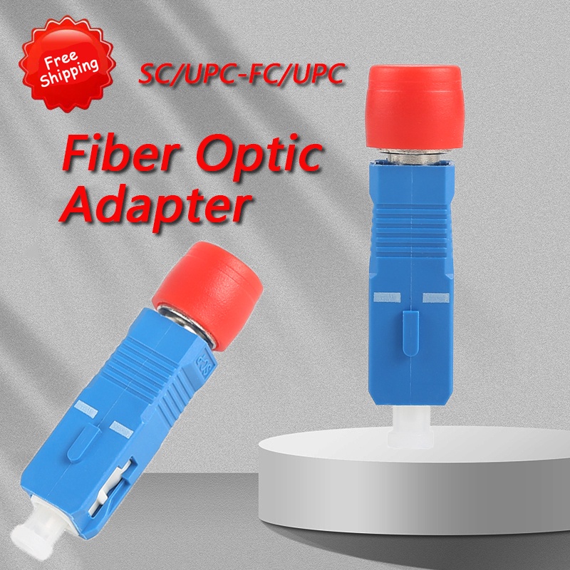 Free Shipping Single Mode FC Female-SC Male SCUPC-FCUPC Fiber Optic Adapter Conversion Joint ...