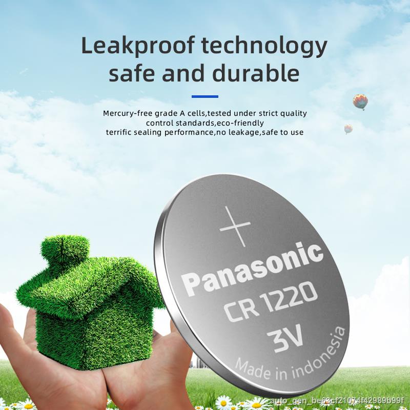 Brand New 10pcs Panasonic Cr1220 Coin Cell Button Batteries Dl1220 Br1220 Ecr1220 Lm1220 3v ...
