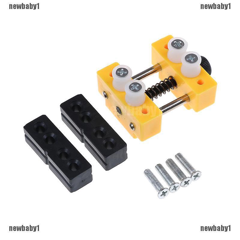 ☆Mini table top bench vice vise press clamp rubber suction base yellow ...