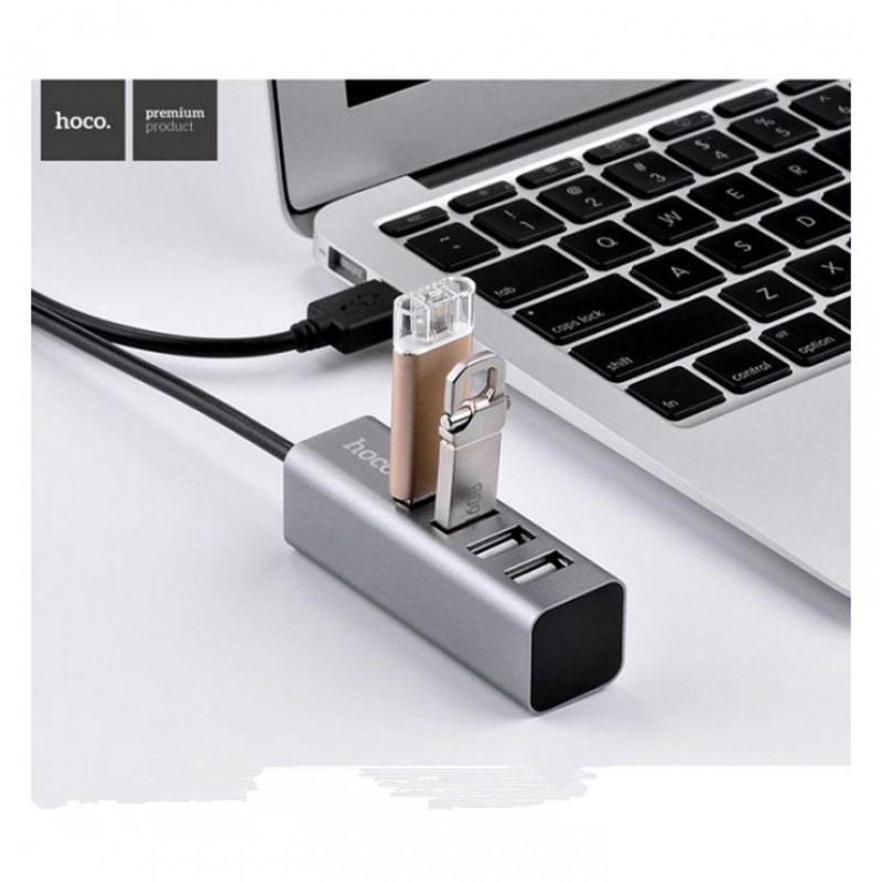 HOCO HB1 4-Port USB HUB เพิ่มช่องเสียบusb | Shopee Thailand