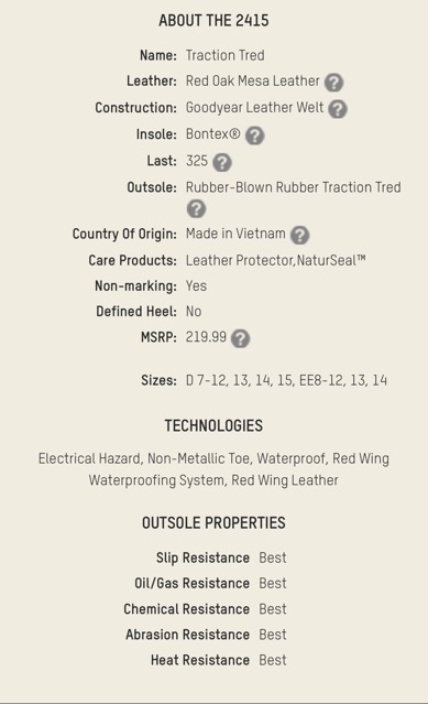 Red Wing 2415 Size 8 US ของแท้ มือ 1 - kapzoonz - ThaiPick