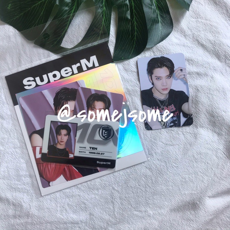 พร้อมส่ง ไม่มีตำหนิ SuperM ID card + Deco sticker set เตนล์ , การ์ด Brochuer เตนล์ - somejsome ...