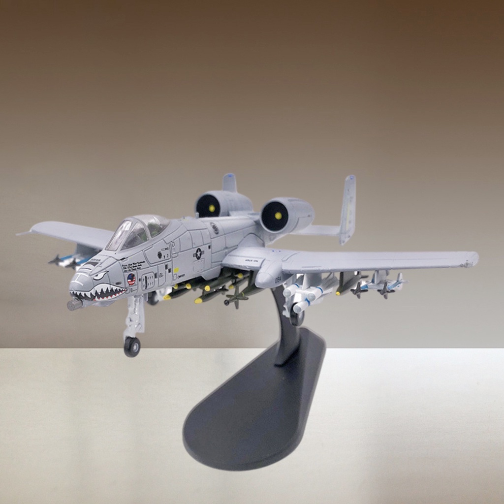 โมเดลเครื่องบิน 1:100 Scale Diecast Realistic America A10 Attack Plane ...