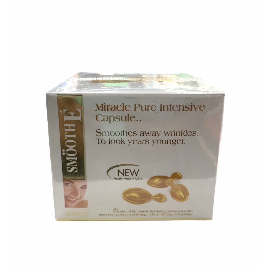 Smooth E Miracle Gold Capsule 12S สมูทอี มิราเคิล แคปซูล รักษาริ้วรอย ...
