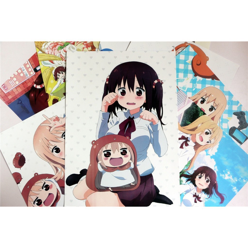 โปสเตอร์ Himouto! Umaru-chan Posters Postcard Wall Decor 8ชิ้น/ชุด ...