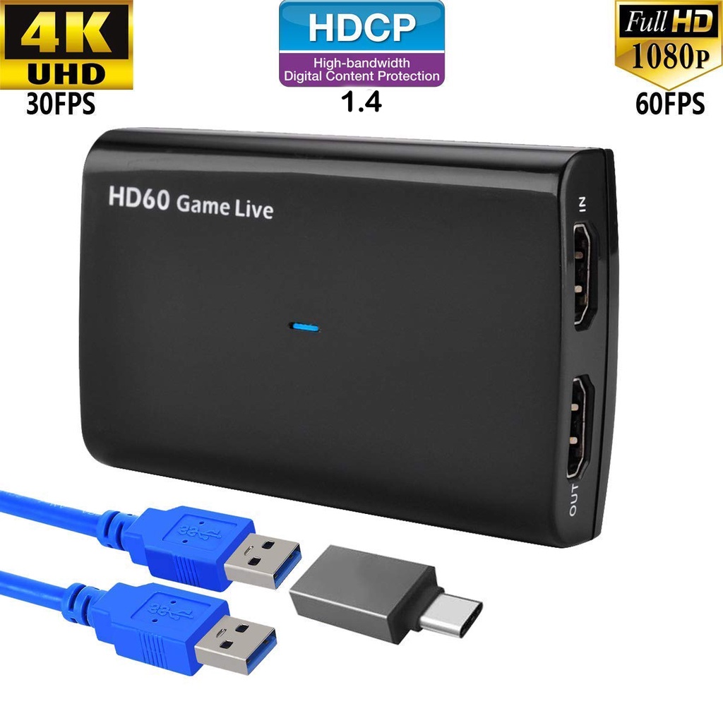 Y & H Hdmi 1080 P Hd Hdmi Hd Video Capture Card 4k 30 P In / Out 1080 P ...