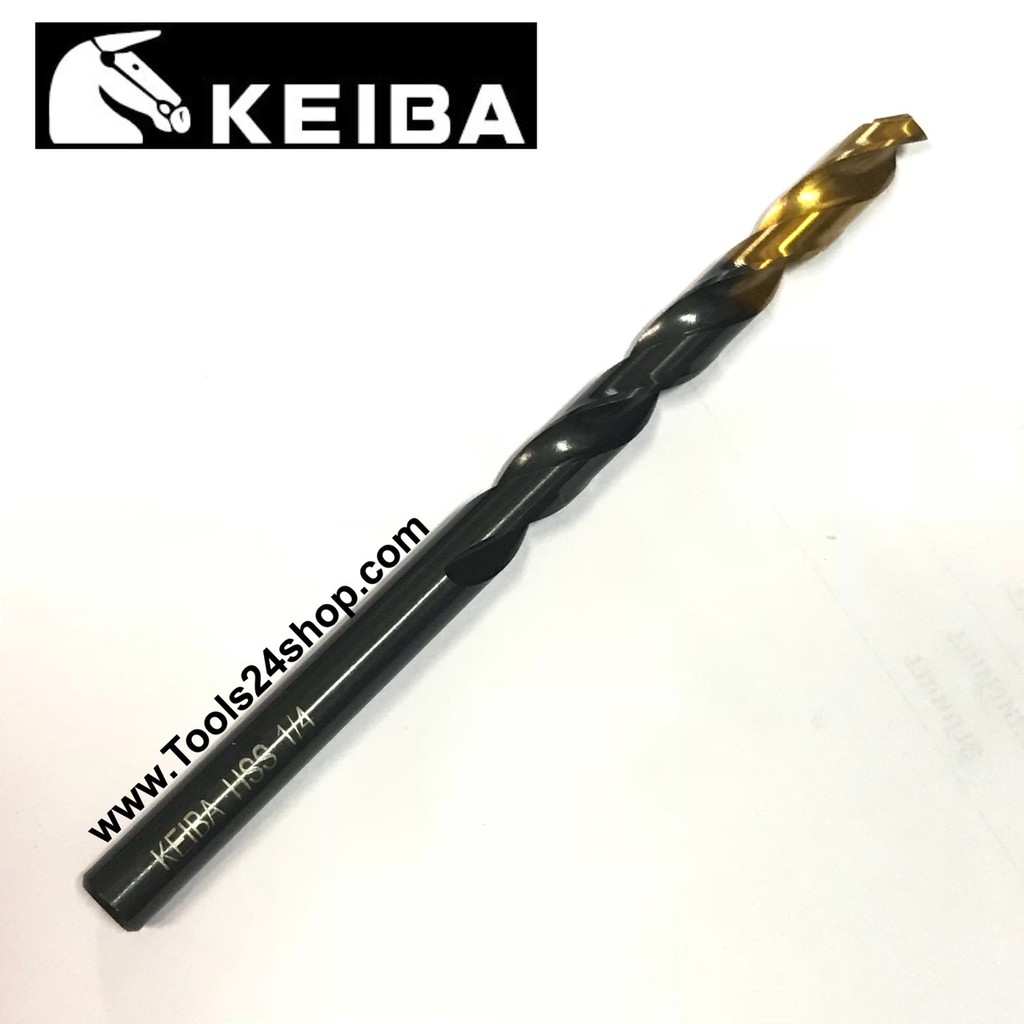 KEIBA Gold ดอกสว่าน HSS M2 สีทอง-ดำ เจาะเหล็ก , อลูมิเนียม (หุน/นิ้ว) | Shopee Thailand