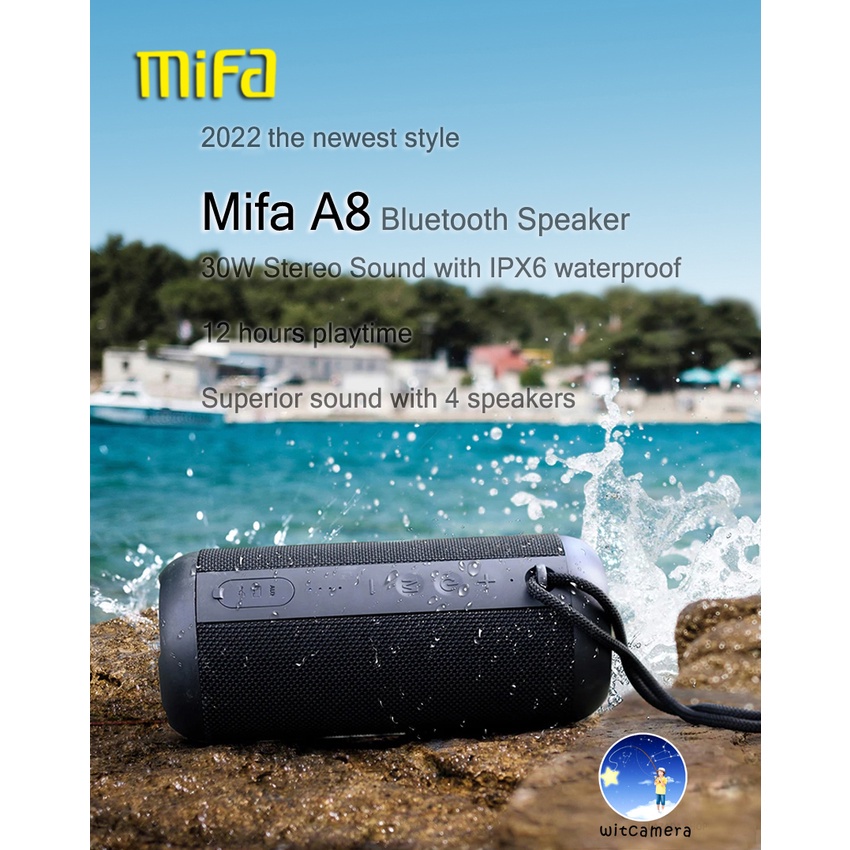 2022 the newest style Mifa A8 Bluetooth Speaker 30W Stereo Sound with ...