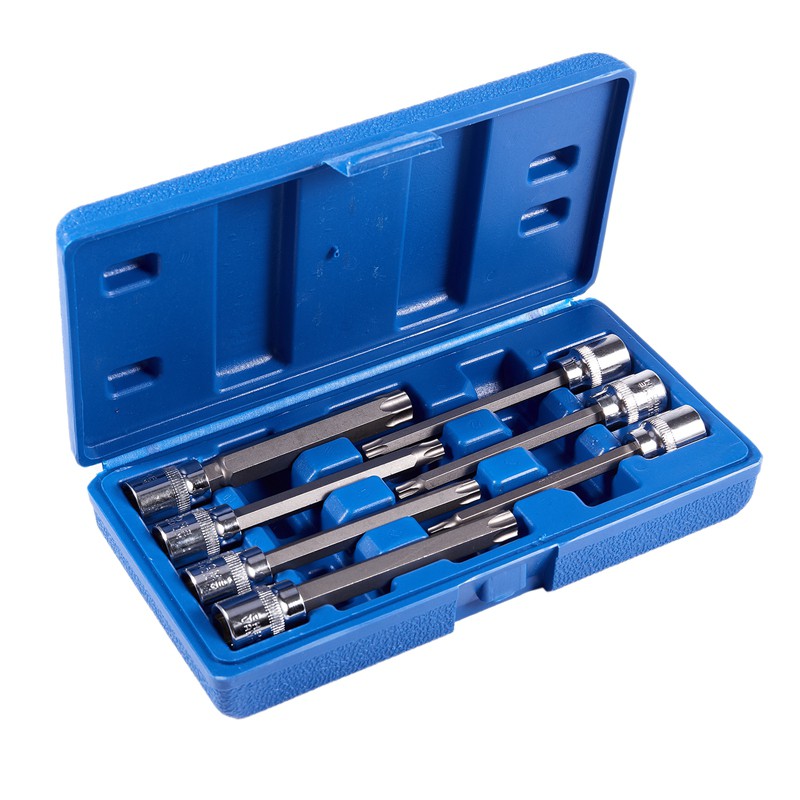7-piece 3 / 8 inch Tra Long Torx Star Bit Socket Set 110 มม. พร้อมกล่อง ...