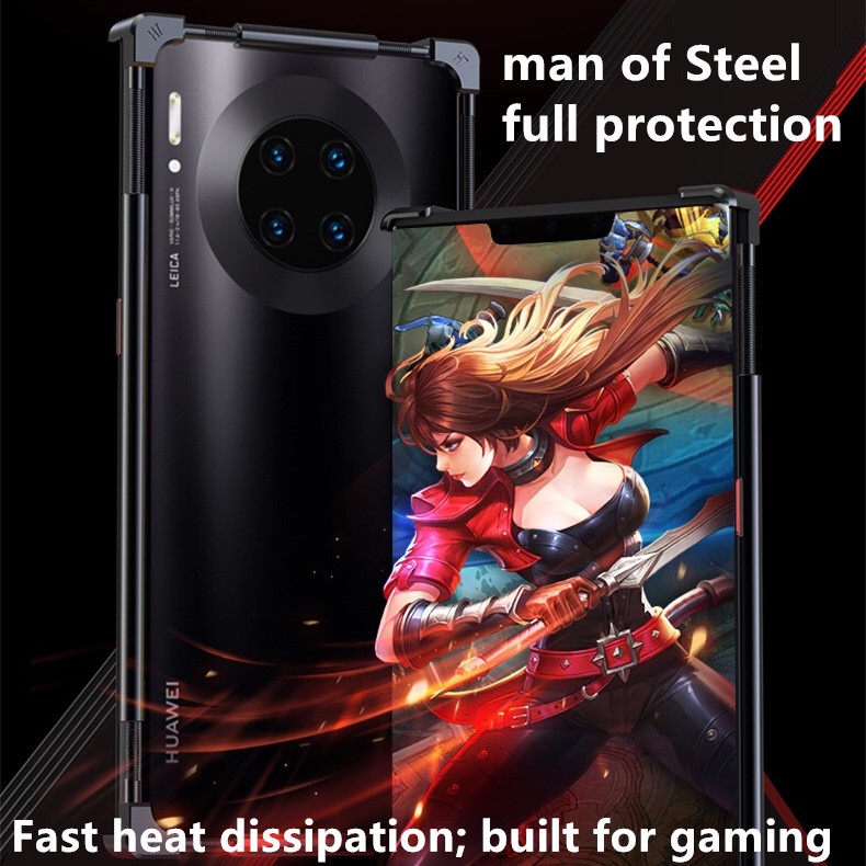 Huawei P30 P40 P50 Mate 20x 30 30e 40 40e Nova 9 8 7 Pro 4g 5gเปลือก โลหะ เปลือก กรอบ โทรศัพท์ ...