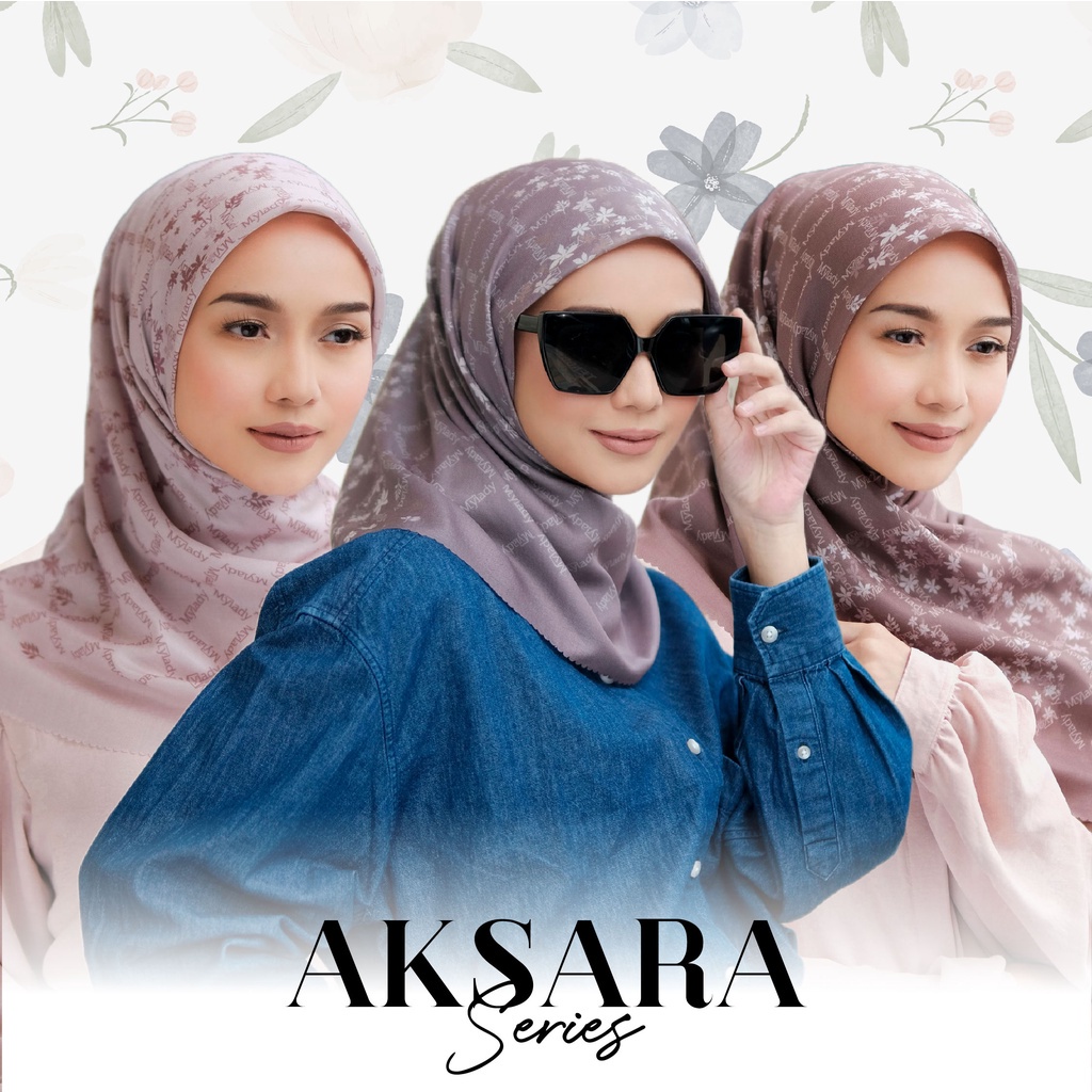 My LADY ORI AKSARA SERIES ฮิญาบผ้าคลุมหน้า Quadrilateral Quadrilateral ...