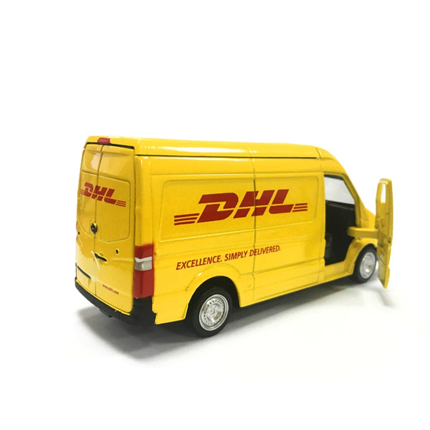 Truck DHL 1:36 Simulation Toy Vehicles Alloy ull Back Mini Car Relica ...