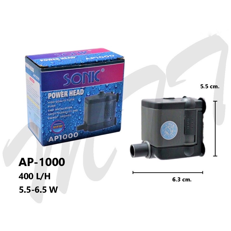 ปั๊มน้ำตู้ปลา Aquarium pond water pump SONIC AP-600 AP-1000 AP-1200 AP ...