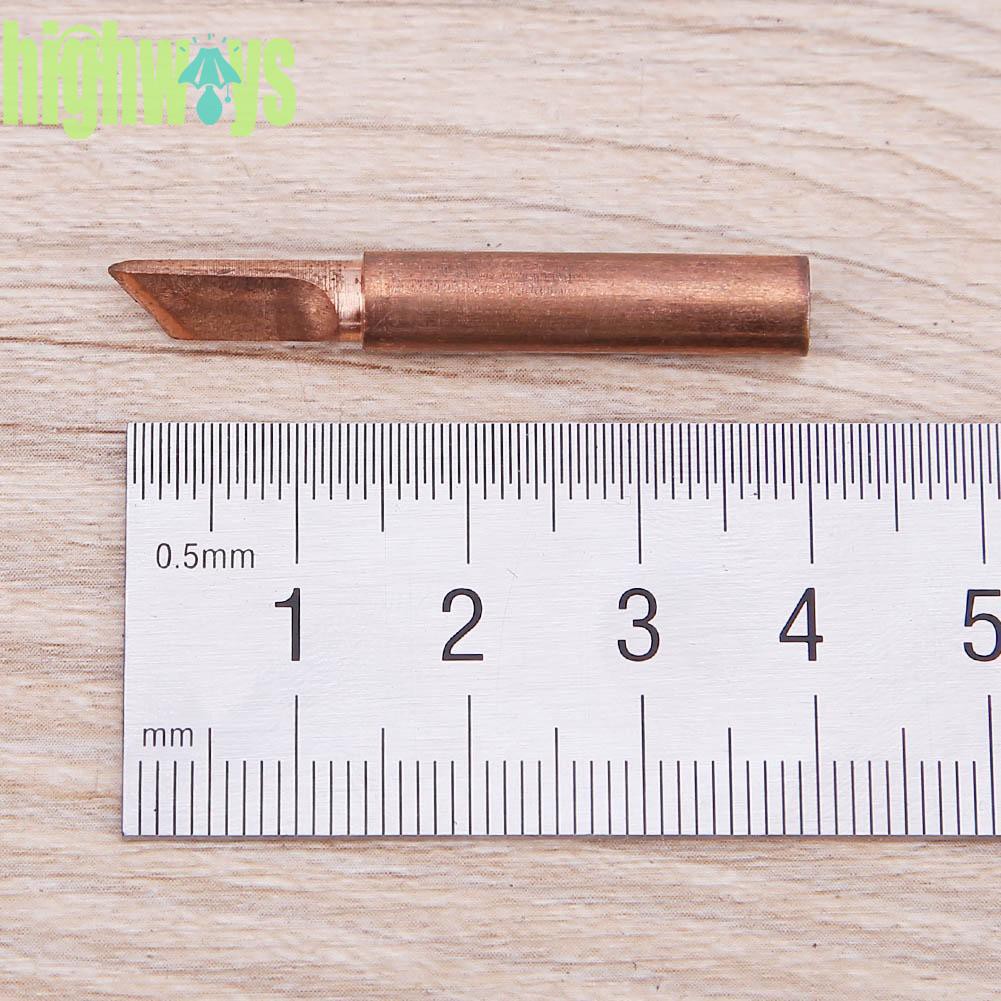 hig 6pcs Pure Copper Iron Tip 900M-T Soldering Tip Soldering Rework ...