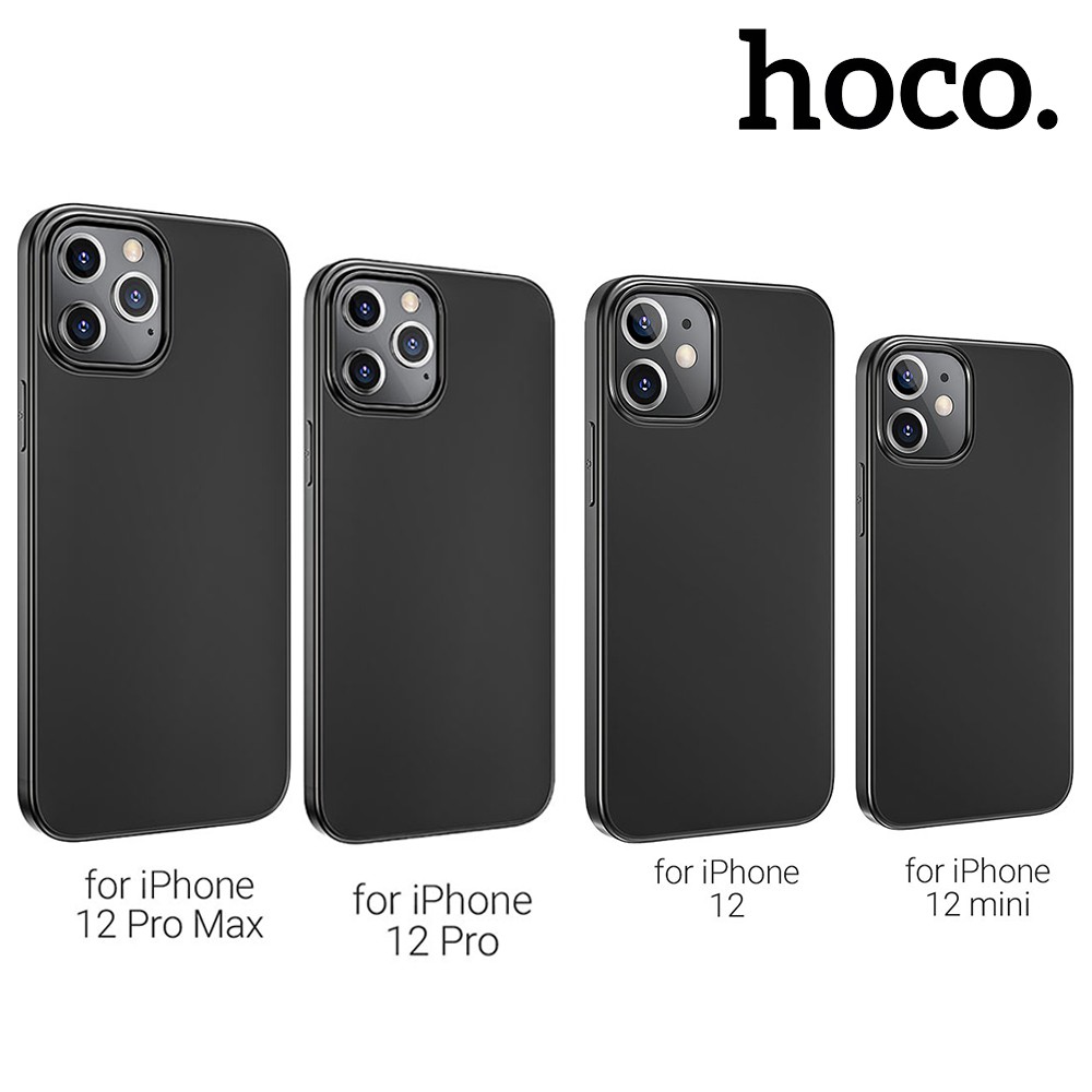 Hoco Case ดำด้าน สำหรับiPhone 12 ProMax/12Pro/12/12mini/11 ProMax/11 ...