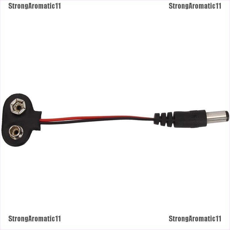 (cod stro) 5 ชิ้น t type 9 v dc power cable barrel แจ็คเชื่อมต่อสาย ...