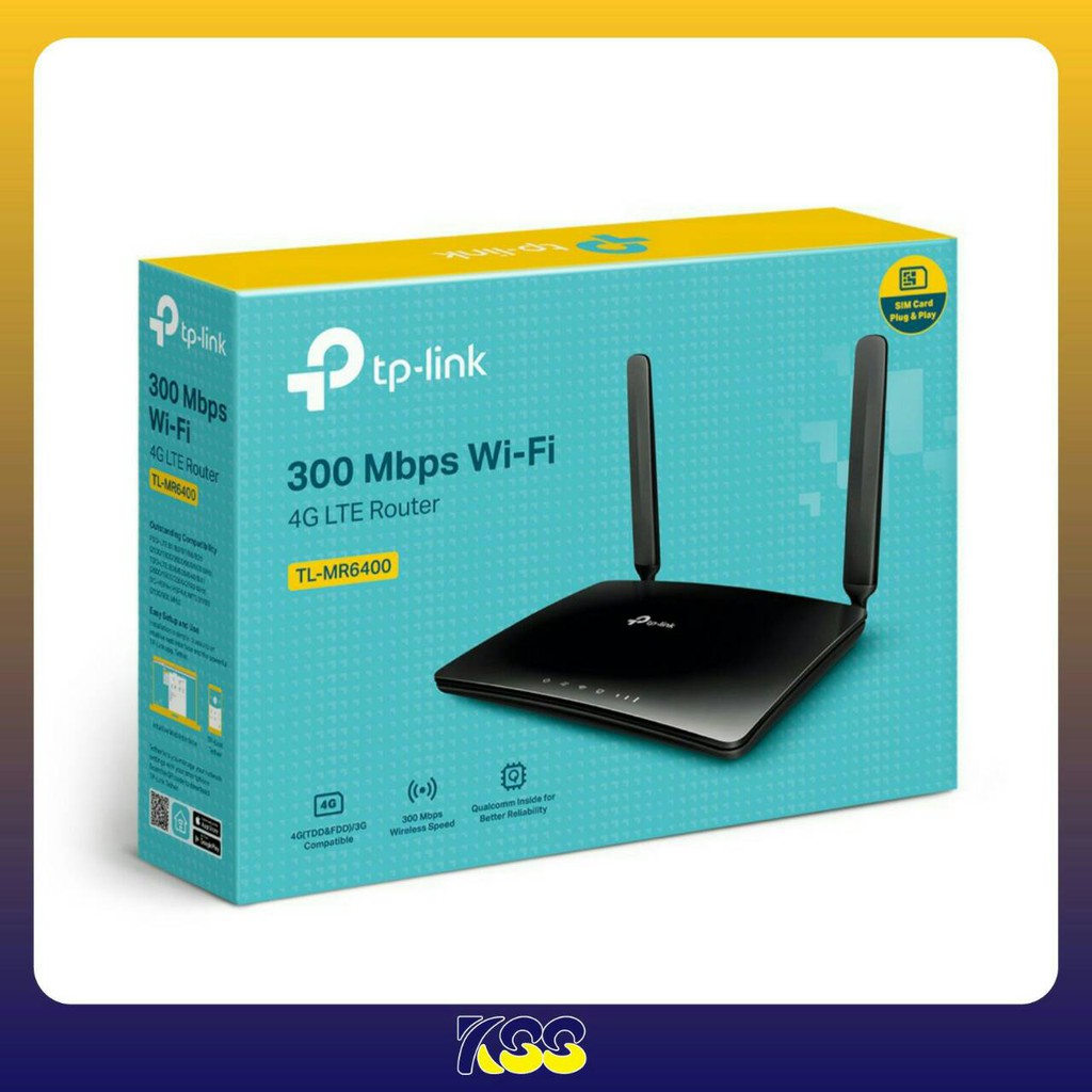 4G Router TP-LINK (TL-MR6400) Wireless N300 Router ใส่ซิม มี 4 port lan ...