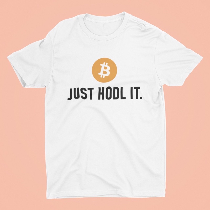 เสื้อยืดบิทคอยน์ เสื้อยืดคริปโต มีหลายแบบ ใหม่เสื้อยืดบิทคอยน์ ลาย Just hodl it - okdoi - ThaiPick
