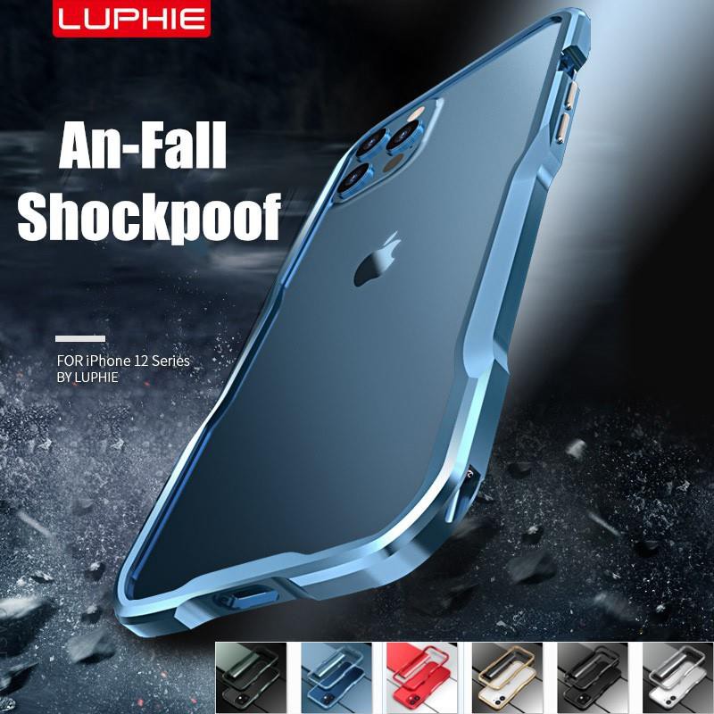 Luphie Metal Bumper for iPhone 12 Pro Max Case Aluminium Frame ...
