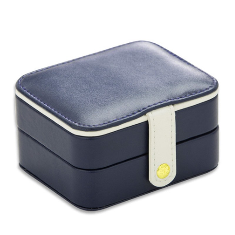Small Travel Accessories Case Jewelry Storage Casket PU Ring Earring ...