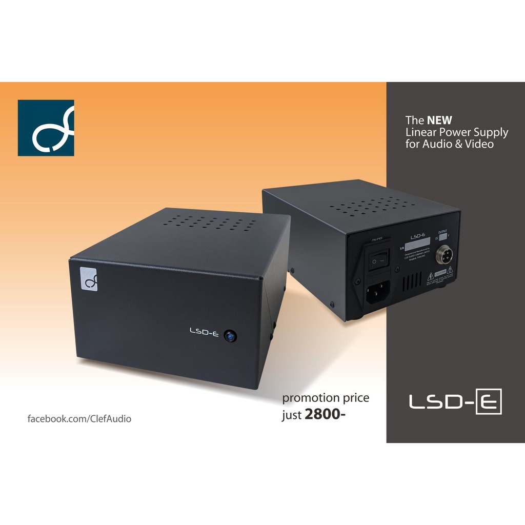 CLEF LSD-E Linear Power Supply ภาคจ่ายไฟ 12 Volt DC สัญณญารรบกวนต่ำ ...