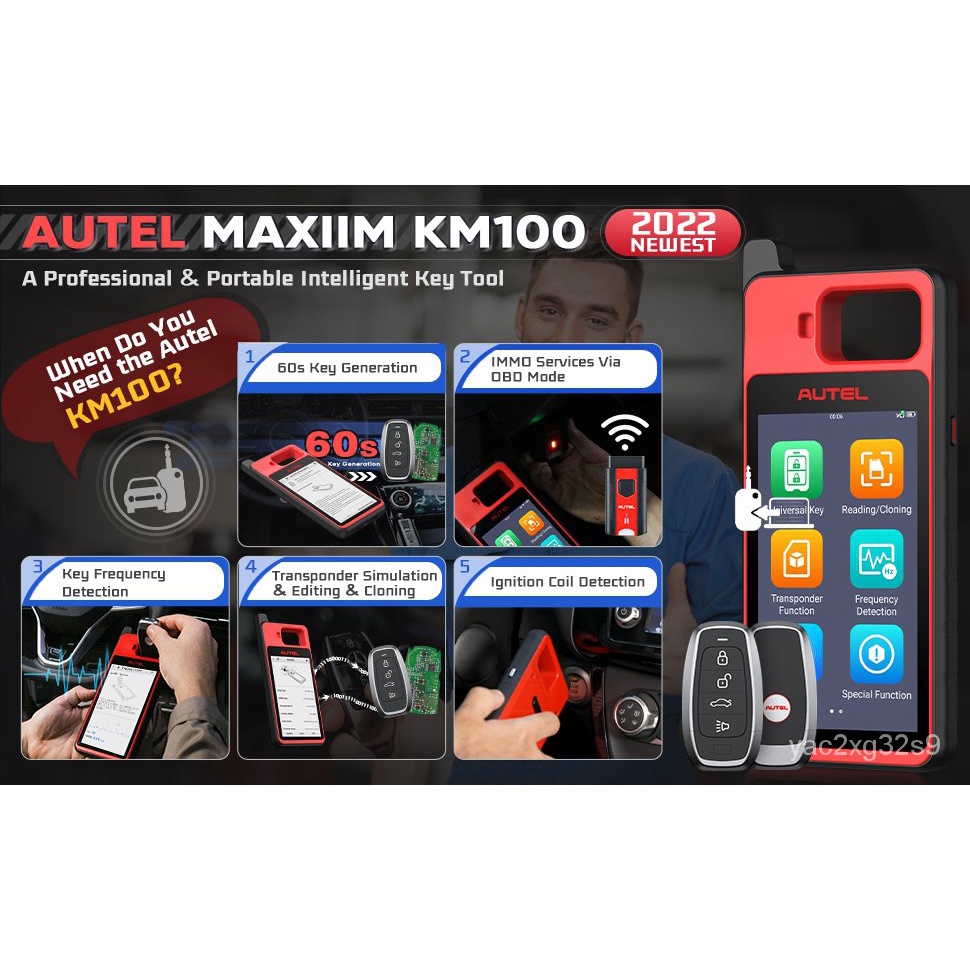 125pcs Autel MaxiIM KM100 IKEY Newest Series Universal Programmable ...