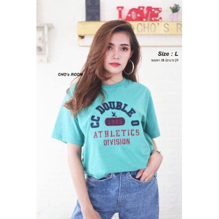 เสื้อยืดCC-OO DIVISIONงานปักงานป้าย ใส่ได้ทั้งชายหญิงNo.11 Cotton แท้ ...