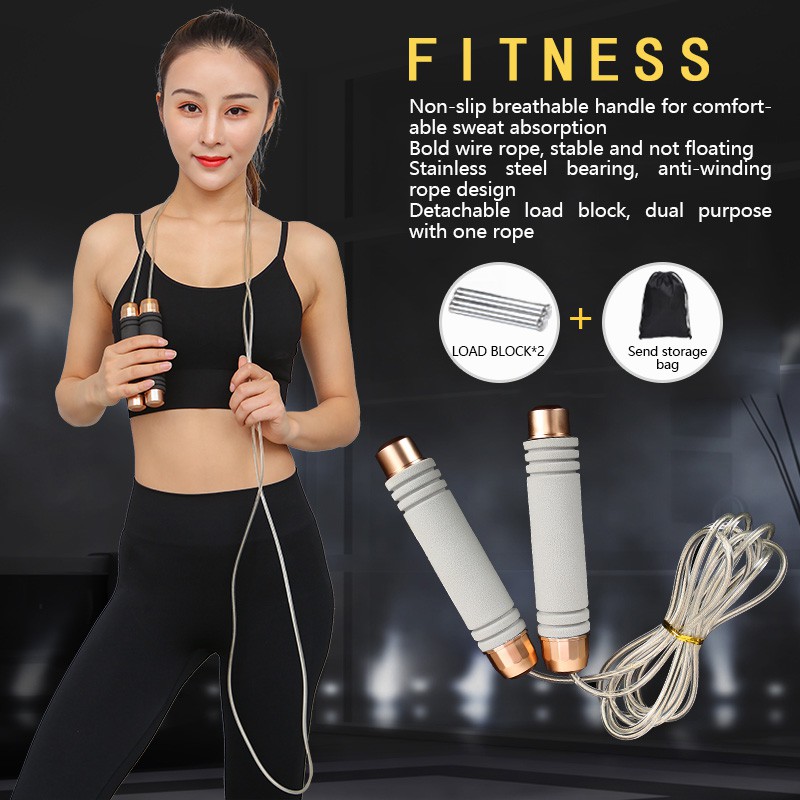 High Quality Weight-bearing Jump Rope Skipping Rope Adjustable Sport ...