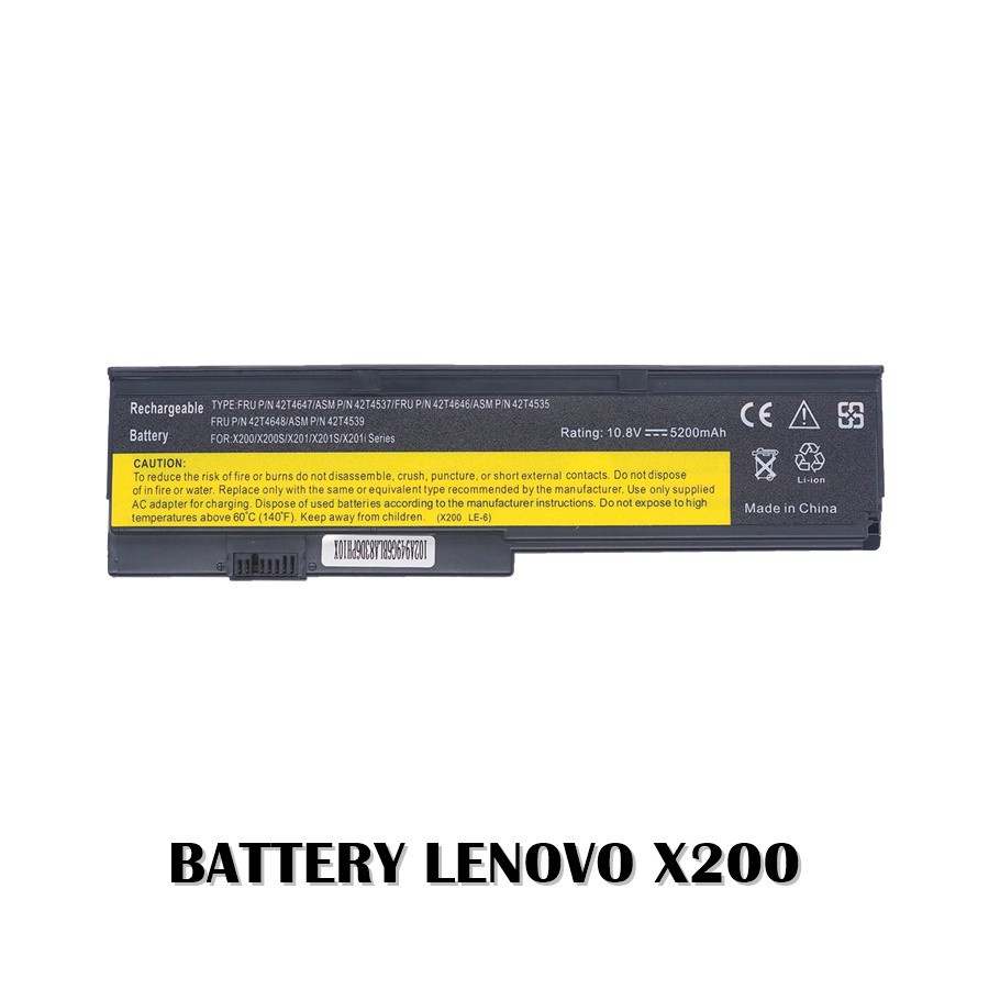 BATTERY LENOVO X200 X200S X201 X201S X201I / แบตเตอรี่โน๊ตบุ๊คลีโนโว่ ...