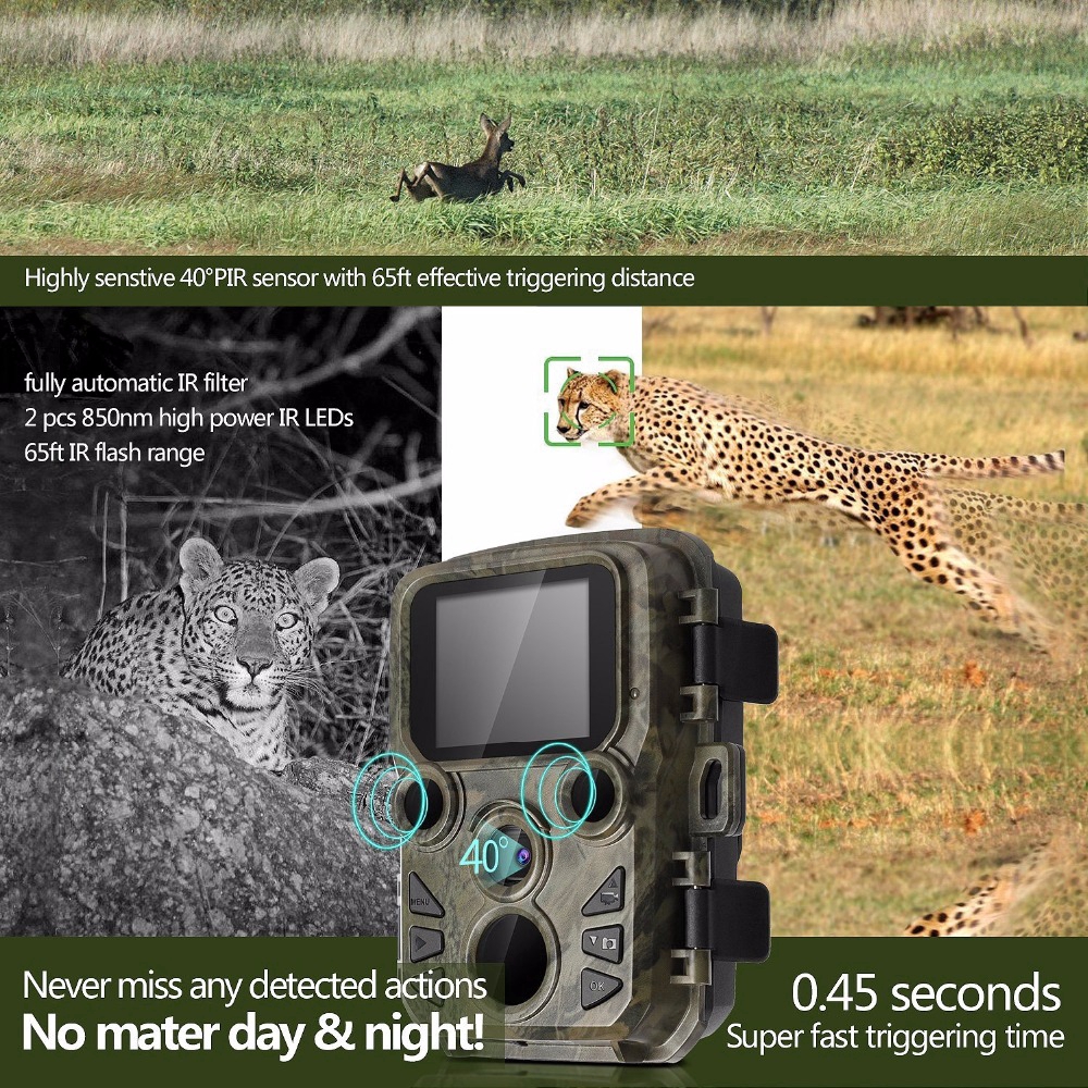 On sale Night Vision Hunting Camera 12mp 1080p Wildlife guard Infrared ...